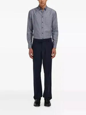 FERRAGAMO Monogram Button-down Shirt
