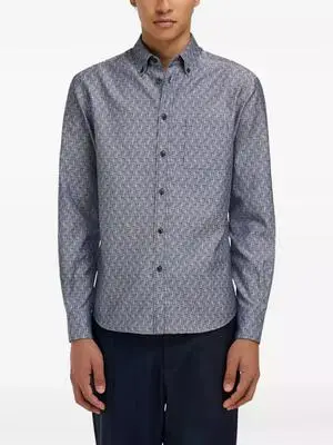 FERRAGAMO Monogram Button-down Shirt