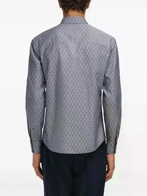FERRAGAMO Monogram Button-down Shirt