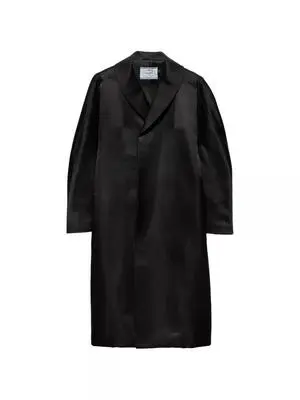 Prada Single-breasted Double Satin Coat