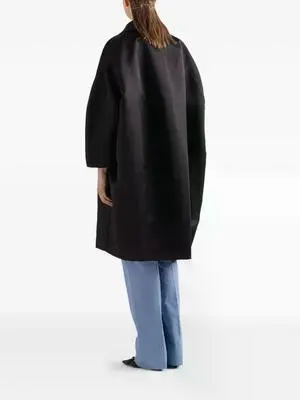 Prada Single-breasted Double Satin Coat
