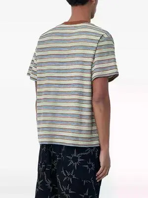 BRAIN DEAD Striped Crew-neck T-shirt