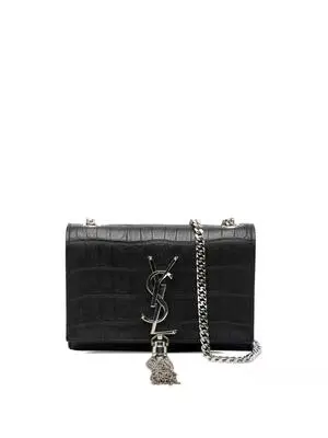 Saint Laurent Croc Effect Cross Body Bags