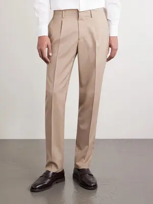 LARDINI Straight-leg Virgin Wool Suit Trousers