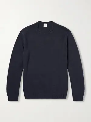 Eleventy Cotton And Silk-blend Sweater - Neutrals