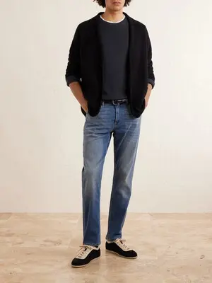 Eleventy Cotton And Silk-blend Sweater - Neutrals