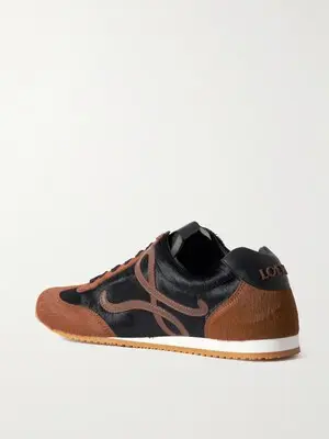 Loewe Ballet Runner 2.0 Calf Hair Sneakers - Black
