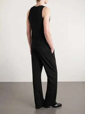 TOM FORD Open-knit Cotton Tank Top - Black