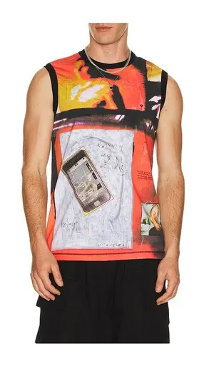 DIESEL® Hessa Tank In Red,white