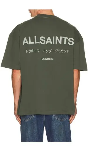 ALLSAINTS Underground Tee In Green