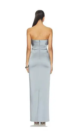 THE NEW ARRIVALS ILKYAZ OZEL Rhea Gown - Bosphorus Fog