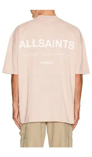 ALLSAINTS Underground Tee In Pink