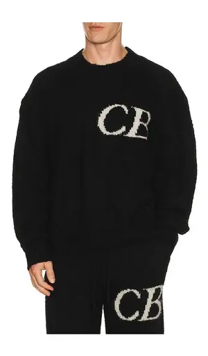 COLE BUXTON Logo Knit Sweater