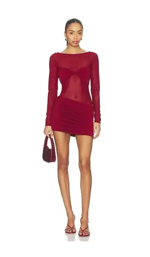 Burgundy Mini Dresses