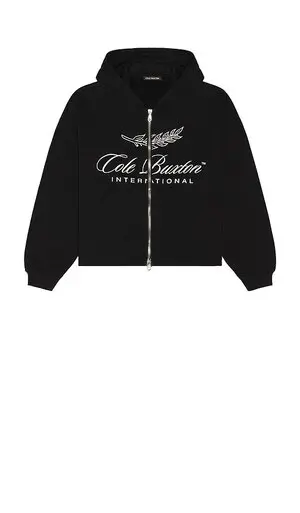 COLE BUXTON International Zipped Hoodie - Black
