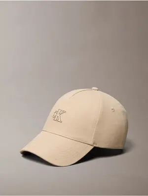Calvin Klein Canvas Monogram Baseball Cap - Desert Taupe