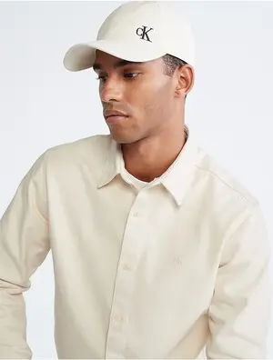 Calvin Klein Brushed Cotton Twill Baseball Cap