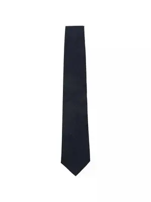 Canali Textured Neck Tie - Blue