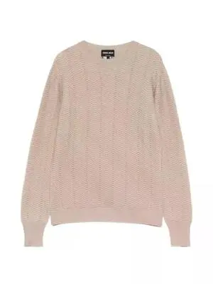 Giorgio Armani Crew-neck Long-sleeve Sweater
