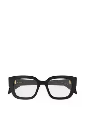 Gucci Gg2021o Rectangle Eyeglasses - Black