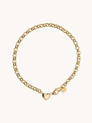 JANE WIN JEWELRY A Little Bit Of Love Rolo Chain - One-color