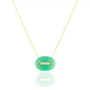 JENNA BLAKE Mini Mariner Necklace - Chrysoprase