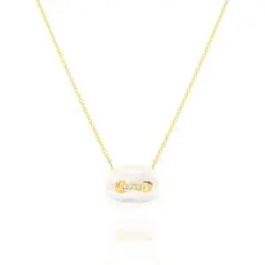 JENNA BLAKE Mini Mariner Necklace - Mother Of Pearl