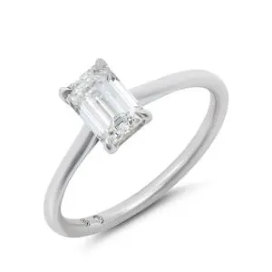 BELLA PONTE Oval Diamond Engagement Ring In 14k White Gold - Wg