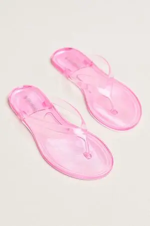 CELANDINE Jelly Flip Flops - Pink