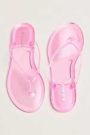 CELANDINE Jelly Flip Flops - Pink