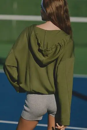DAILY PRACTICE Willow Hooded Half-zip Pullover