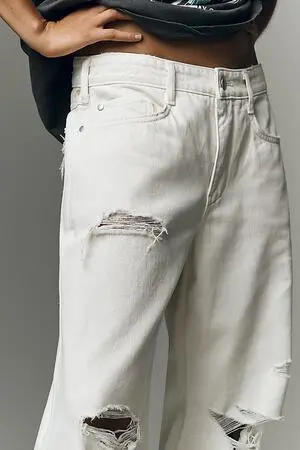 PILCRO Low Slung Distressed Slim Slouch Jeans