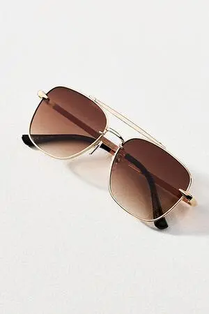 Anthropologie Aviator Sunglasses - Gold