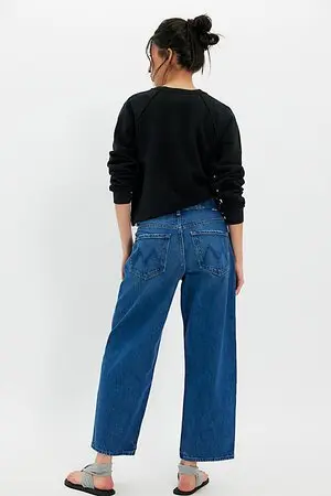 MOTHER The Delinquent Button Ankle Jeans