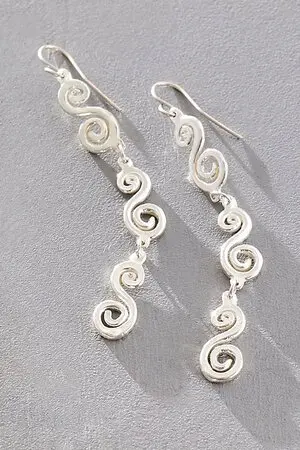 TAKARA Spiral Dangle Earrings