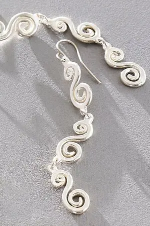 TAKARA Spiral Dangle Earrings