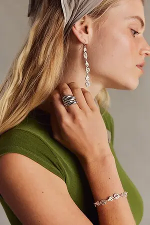 TAKARA Spiral Dangle Earrings