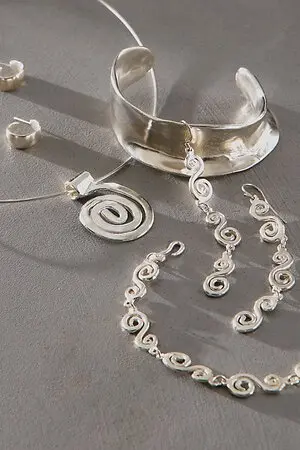 TAKARA Spiral Dangle Earrings