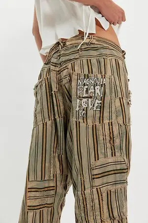MAGNOLIA PEARL Striped Miner Pants