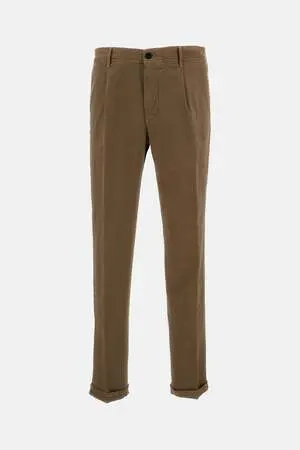 Incotex Tapered Fit Trousers Marrone