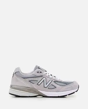 NEW BALANCE 990 Leather Trainers - Grey