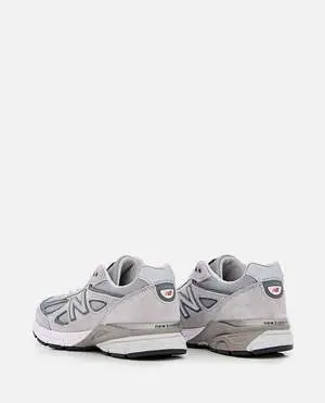 NEW BALANCE 990 Leather Trainers - Grey