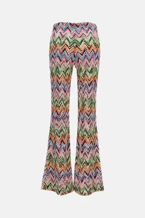 Missoni Lace Zigzag Knit Trousers - Multicolor