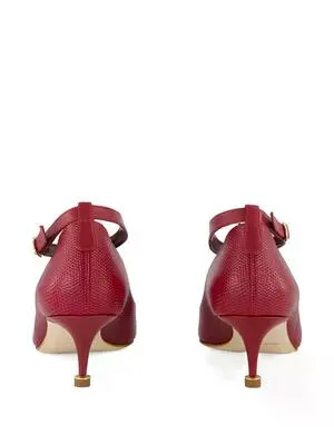 Manolo Blahnik T-bar Leather Pumps