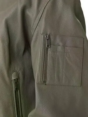 BOSS Jakri Ribbed Leather Jacket