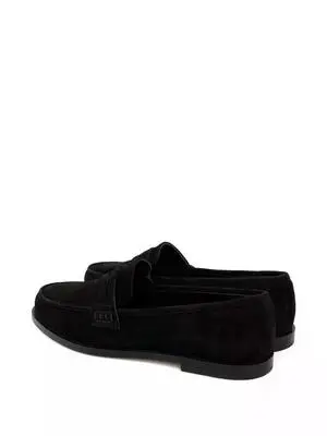 Manolo Blahnik Perrita Round-toe Loafers - Black