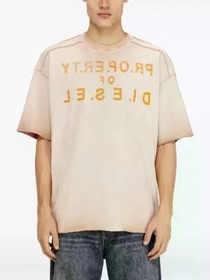 DIESEL® T-look Raw-trim T-shirt