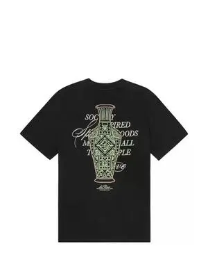 LES DEUX Printed T-shirt - Black