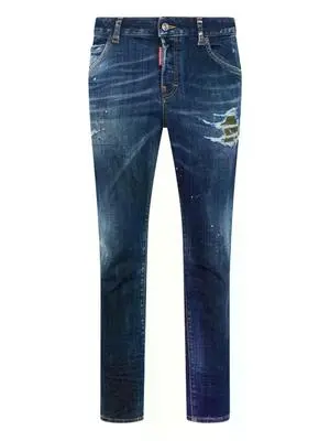 Dsquared2 Busted Rebel Teddy Jeans - Blue