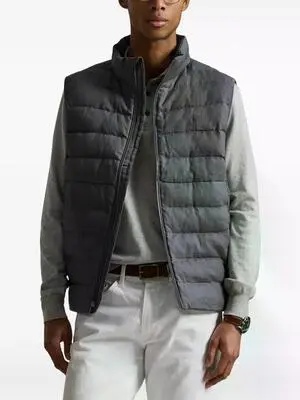 Polo Ralph Lauren Quilted Linen Gilet - Grey
